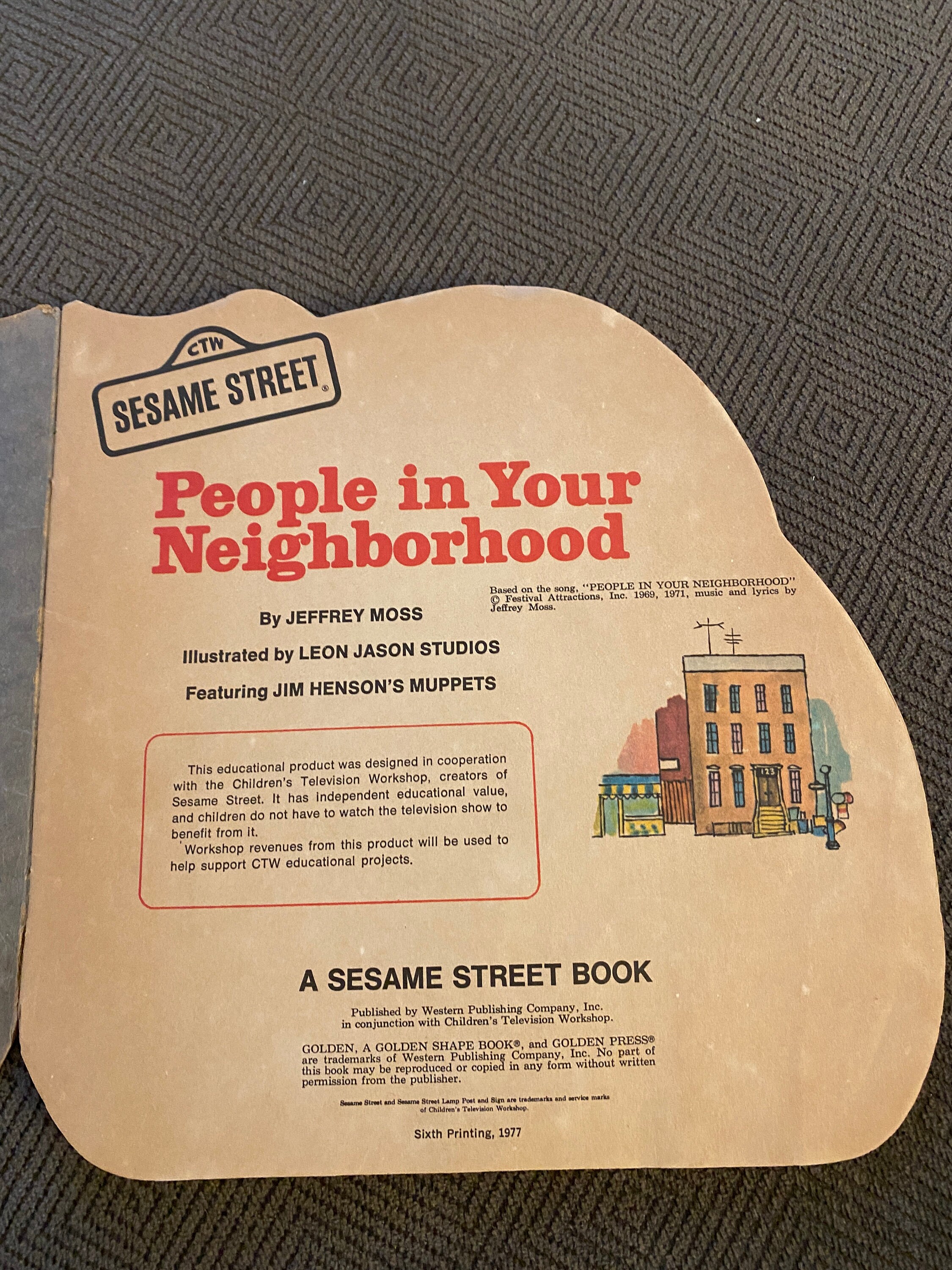 Sesame Street People in Your Neighborhood 6th Printing 1977 Vintage - Etsy