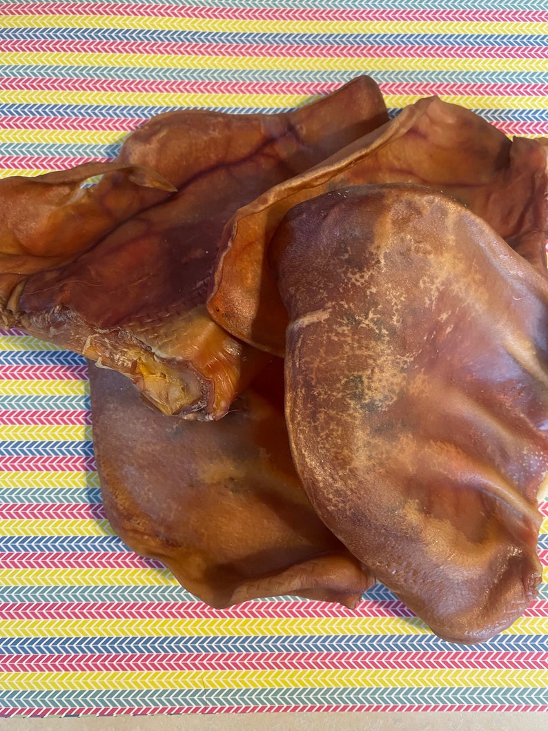 Jumbo Pigs Ears/dehydrated Pigs Ears/dog Chew/dog Treat/single ...
