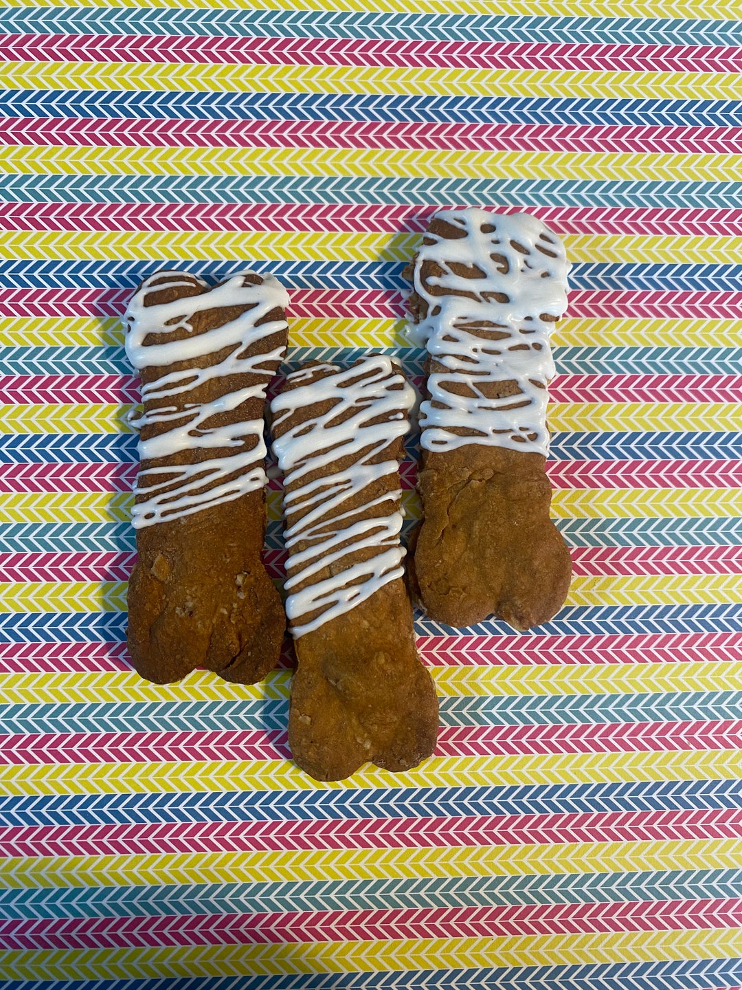 Drizzled Bone Biscuit/all Natural Dog Treats/yogurt Candy Dog Treats ...