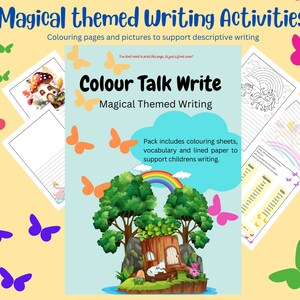 Printable Magical Themed Activity Sheets, Includes Colouring Pages ...