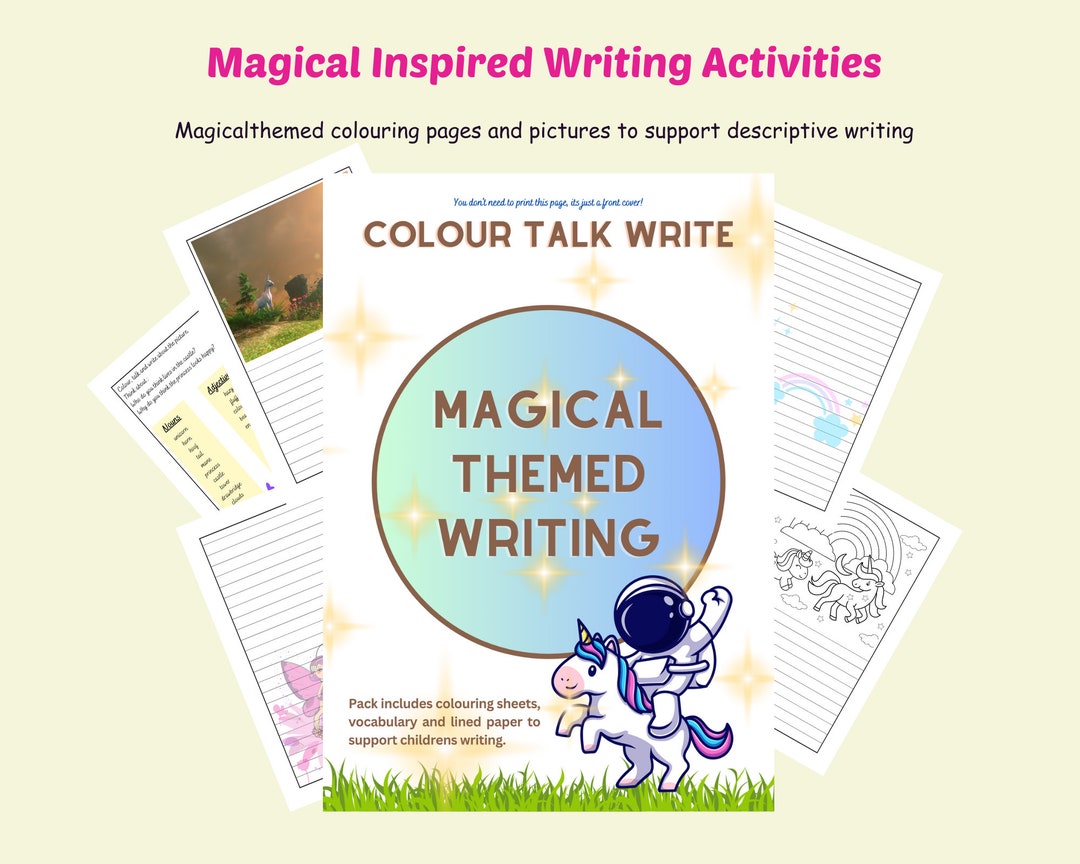 Printable Magical Themed Activity Sheets, Includes Colouring Pages ...