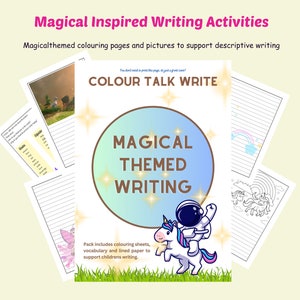 Printable Magical Themed Activity Sheets, Includes Colouring Pages ...
