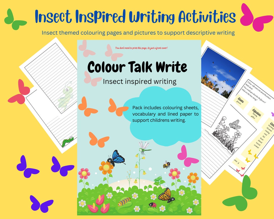 Printable Insect Themed Activity Sheets Includes Colouring - Etsy