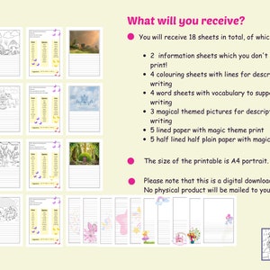 Printable Magical Themed Activity Sheets, Includes Colouring Pages ...