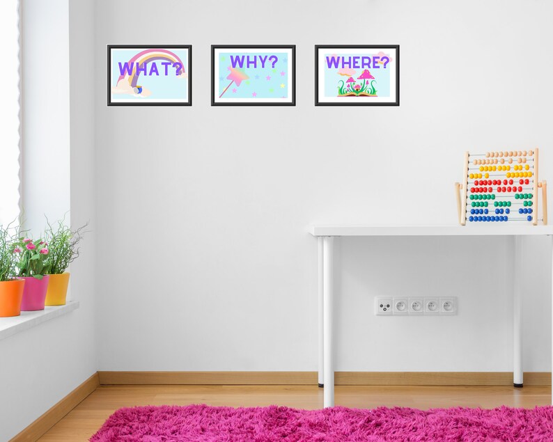 Digital Download of Magical Question Words for Display for - Etsy