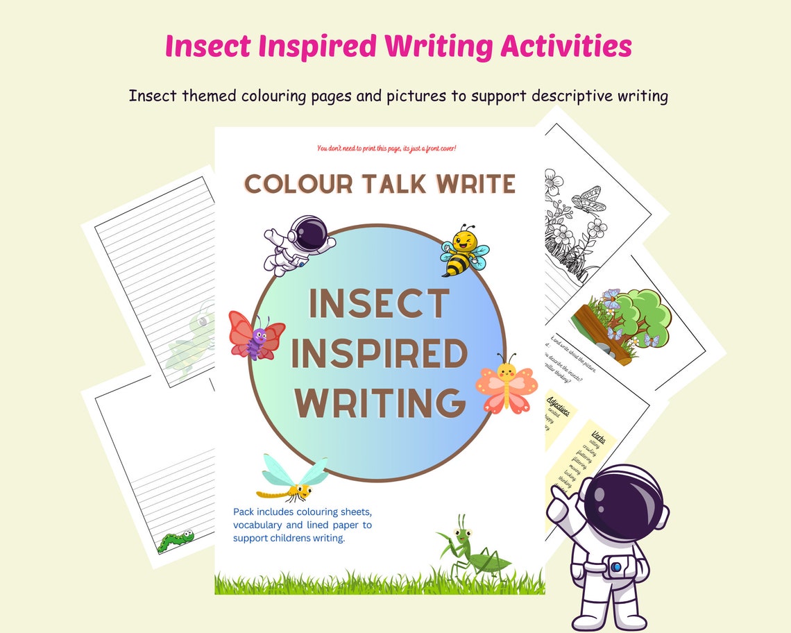 Printable Insect Themed Activity Sheets, Includes Colouring Pages ...