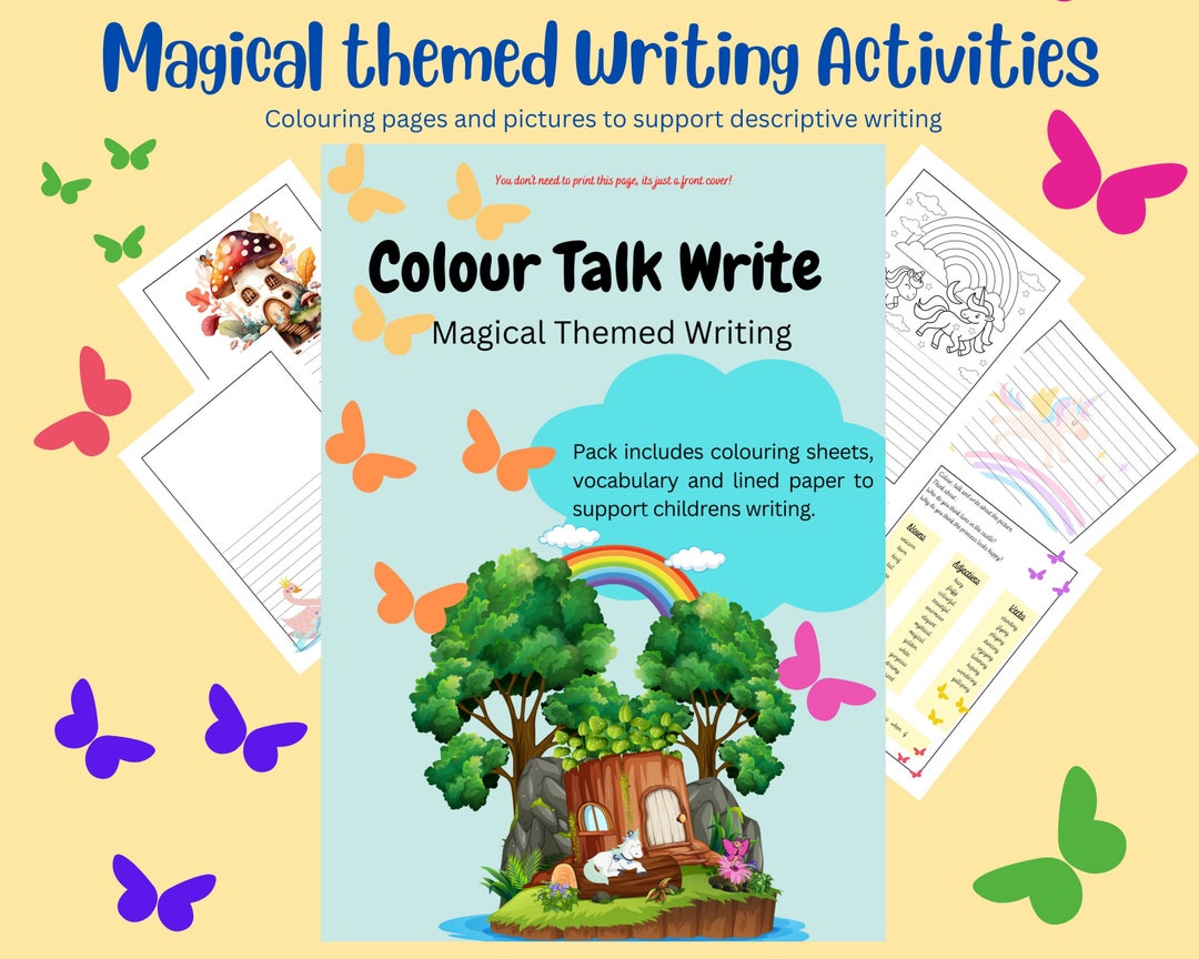 Printable Magical Themed Activity Sheets, Includes Colouring Pages ...