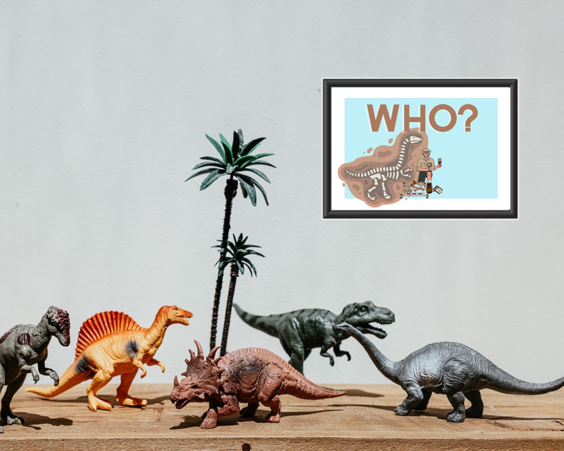 Instant Digital Download of Dinosaur Question Words for - Etsy