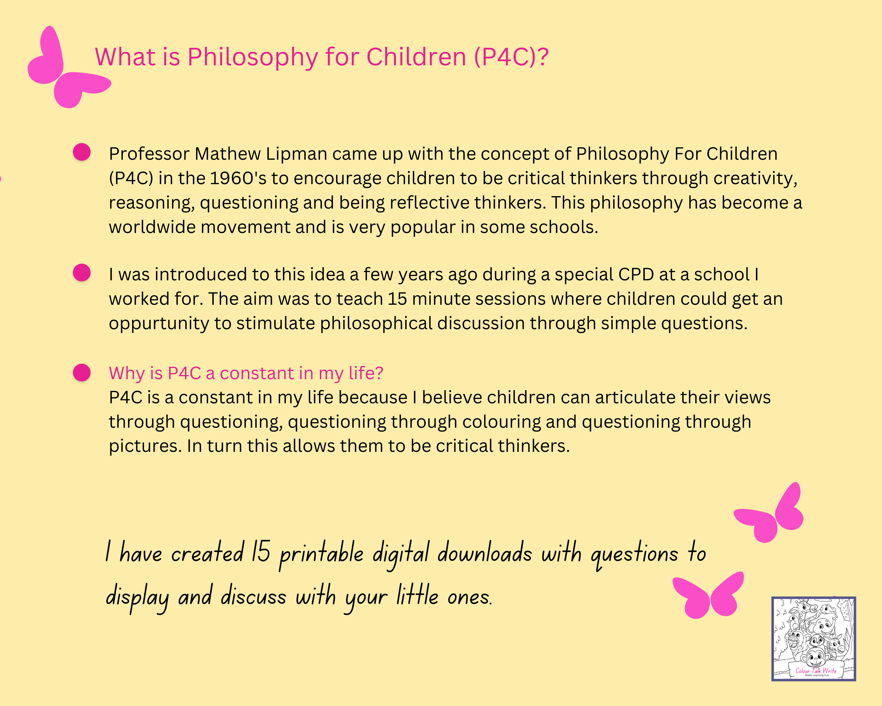 15 Questions for Children to Promote Philosophical Thinking p4c ...