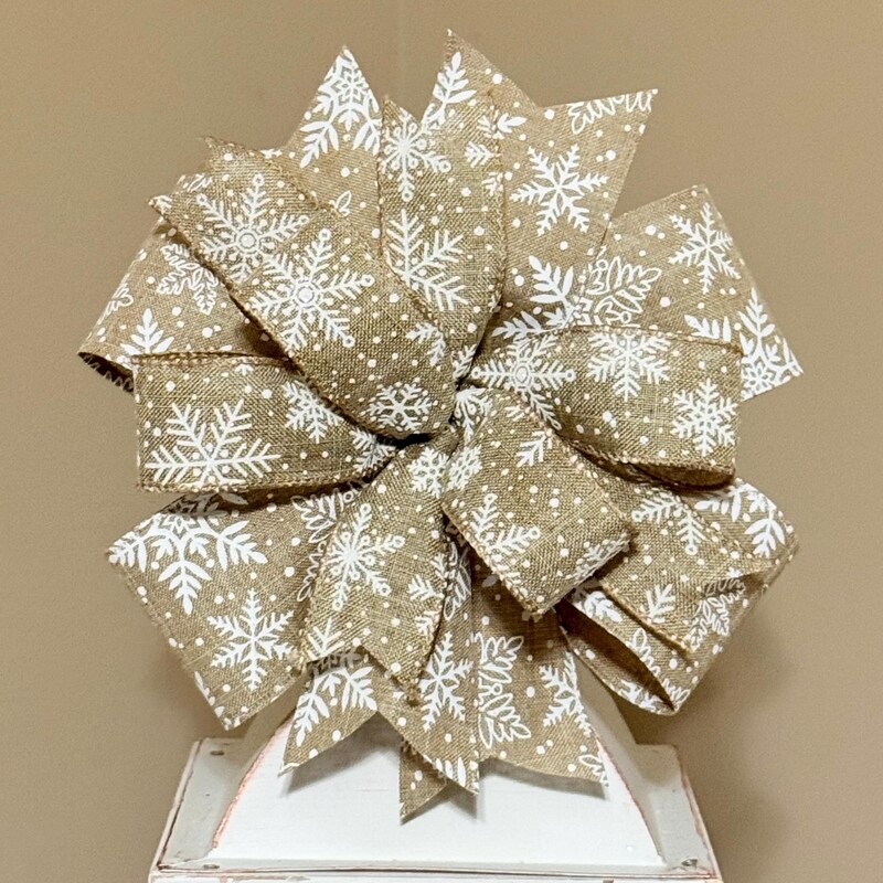 Tan Ribbon With Snowflake - Etsy
