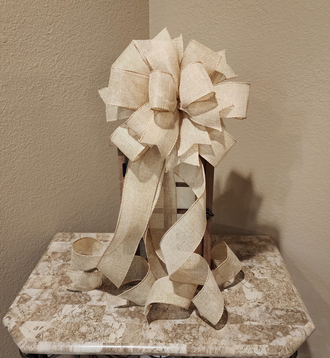 Tree Topper Bows Lantern Bow Christmas Bow Handmade Bow Holiday XMAS ...