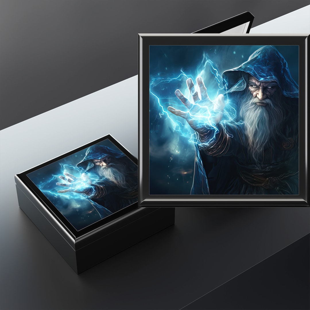 Wizard Dice Box, Dnd Accessory Box for RPG Storage, Dungeons and ...