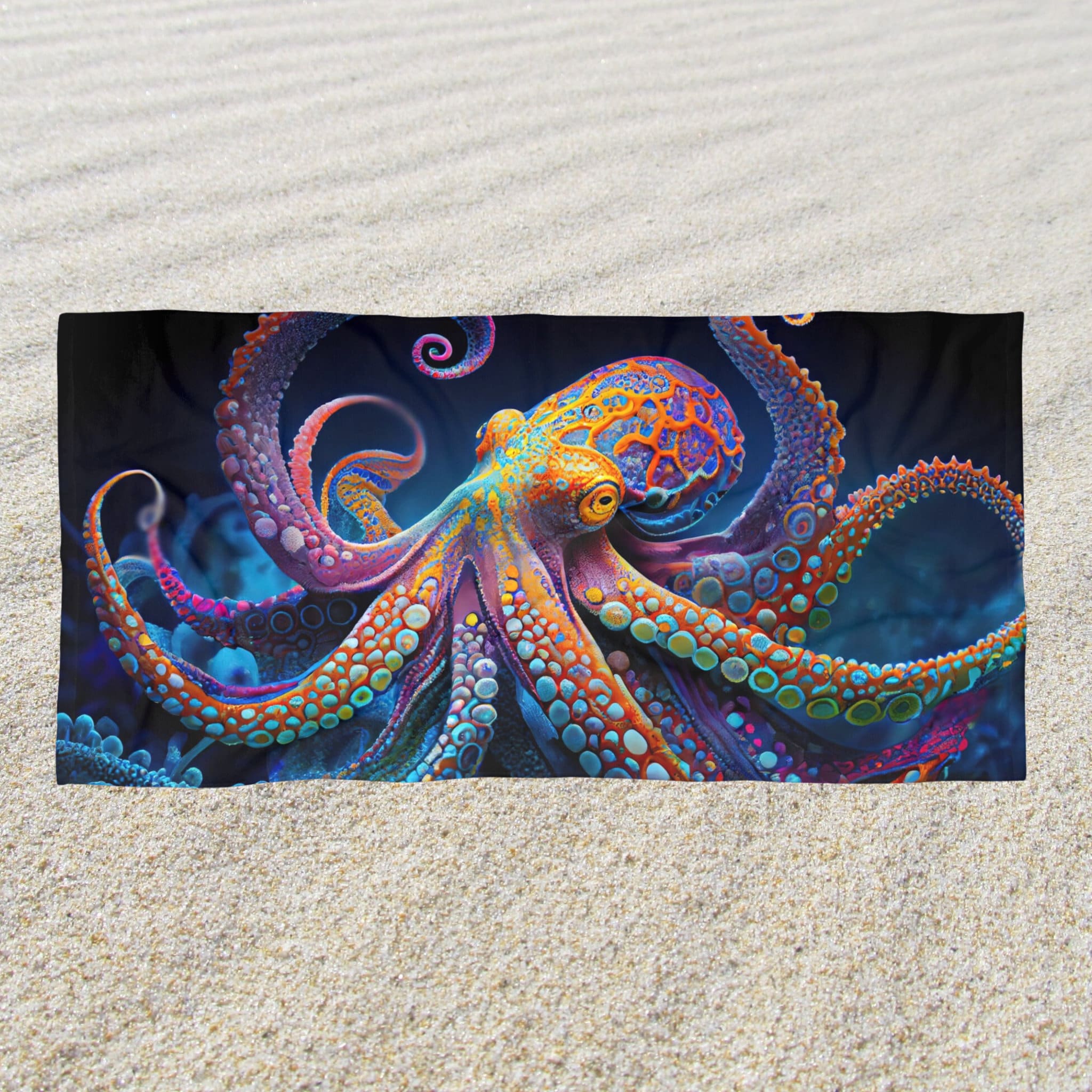 Beach Towel Octopus Pool Towel Sea Creature Large Thick - Etsy