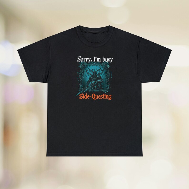 RPG T-shirt, Role Player Tee, Dnd Side Quest Tshirt, Heavy Cotton ...