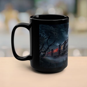 Night Train Black Mug, Locomotive Coffee Mug, Steam Train Mug Gift - Etsy