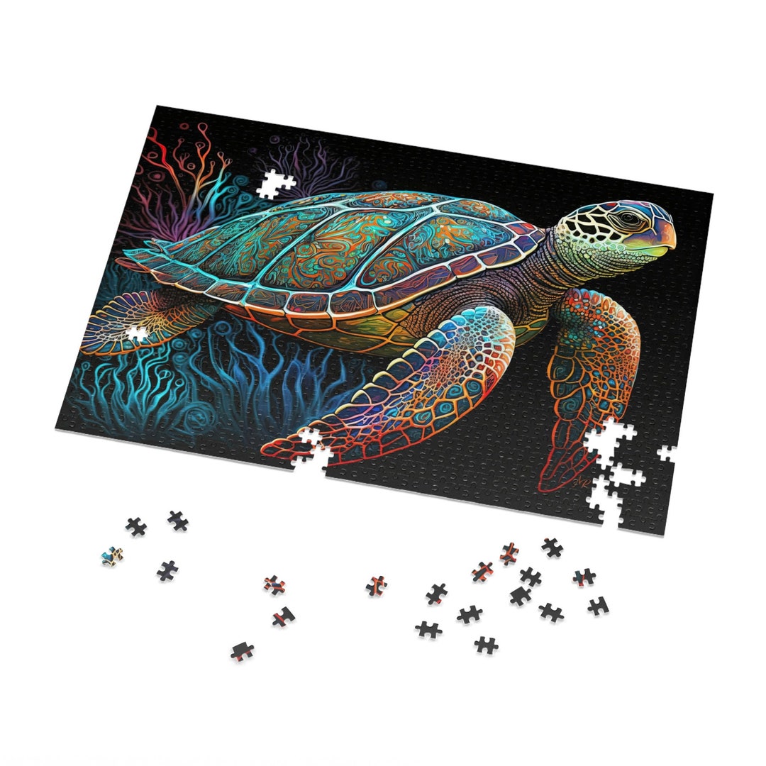Sea Turtle Jigsaw Puzzle 1000 Piece Sea Turtle Puzzle - Etsy