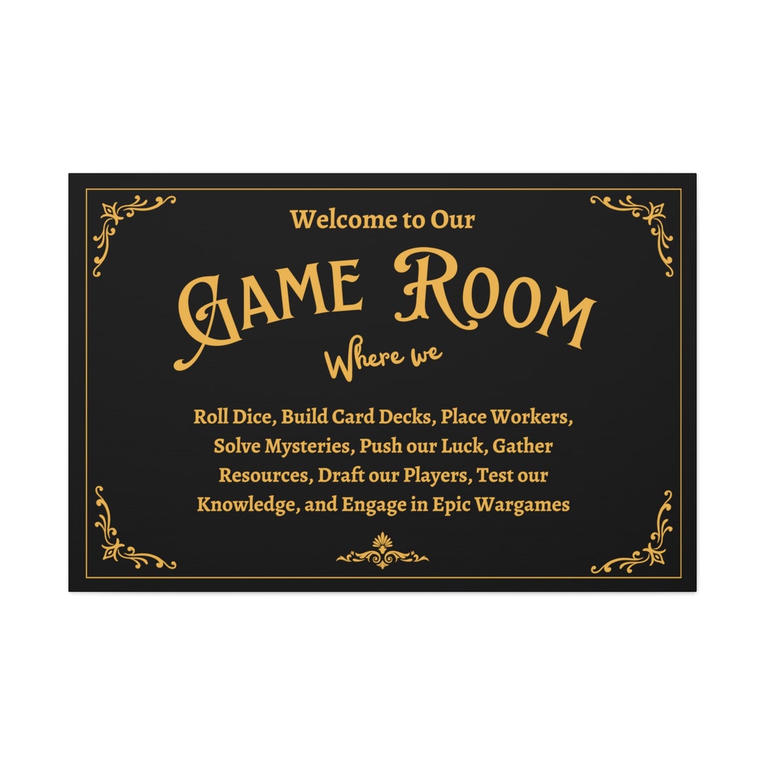 Sign for Game Room Welcome Sign Board Gamer Wall Decoration - Etsy