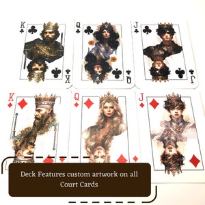 White Dragon Playing Cards, Elegant Poker Card Fantasy Deck, Gift for ...