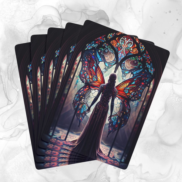 Stained Glass Playing Cards - Etsy