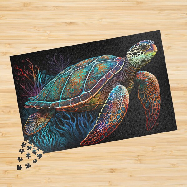 Turtle Puzzle - Etsy
