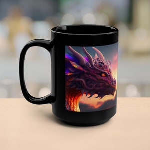 Red Dragon Dnd Coffee Mug, Dungeons and Dragons Gift Idea, Elegant ...