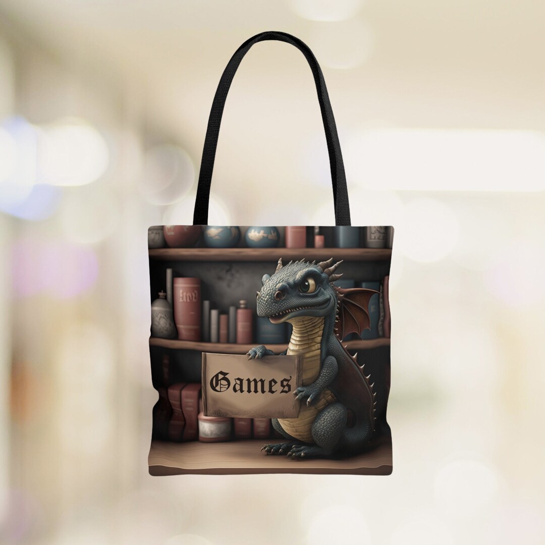 Tote Bag Tiny Dragon Tote Dragon Carryall Bag Baby Dragon Laptop Tote ...