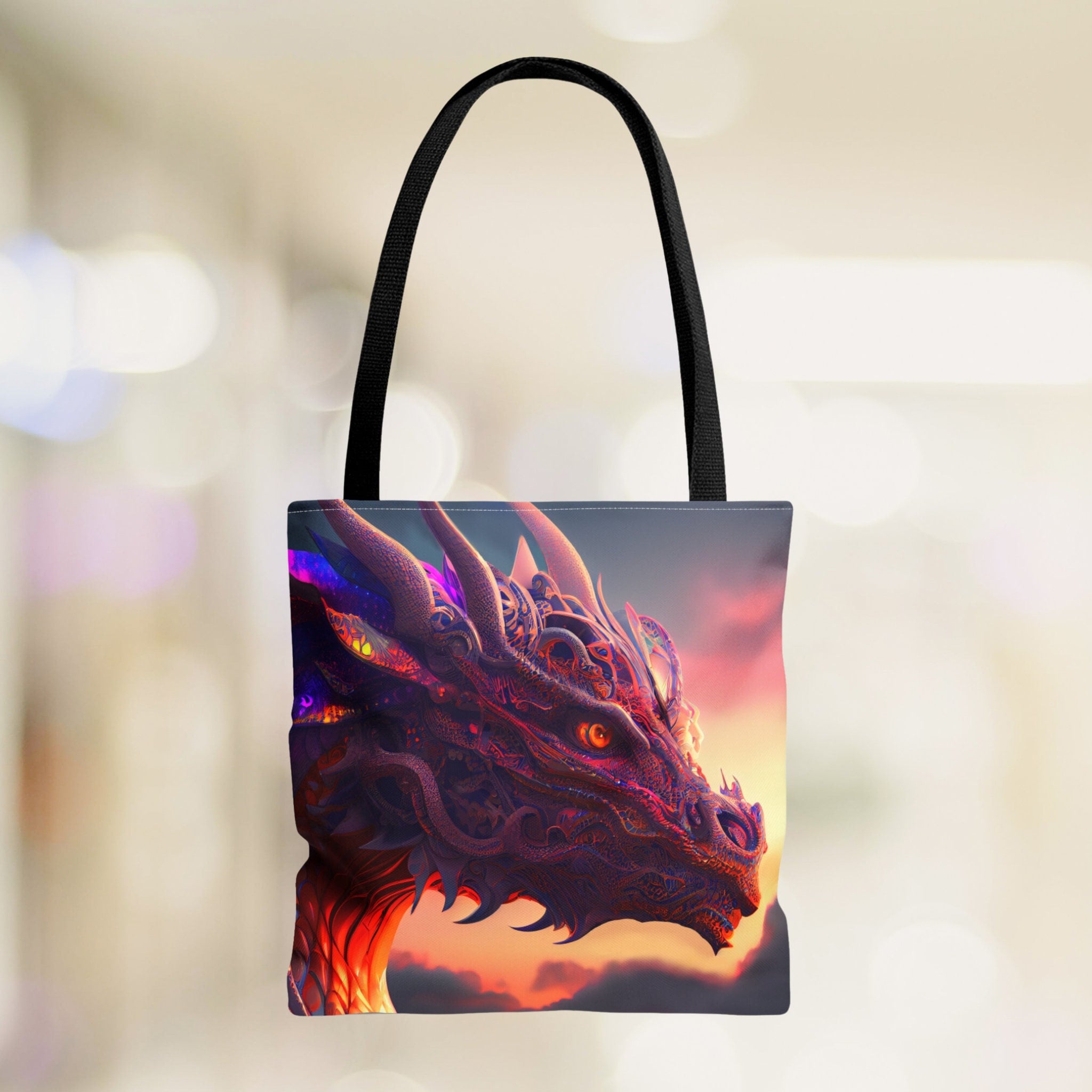 Tote Bag Red Dragon Board Game Tote RPG Accessory Bag Dnd - Etsy