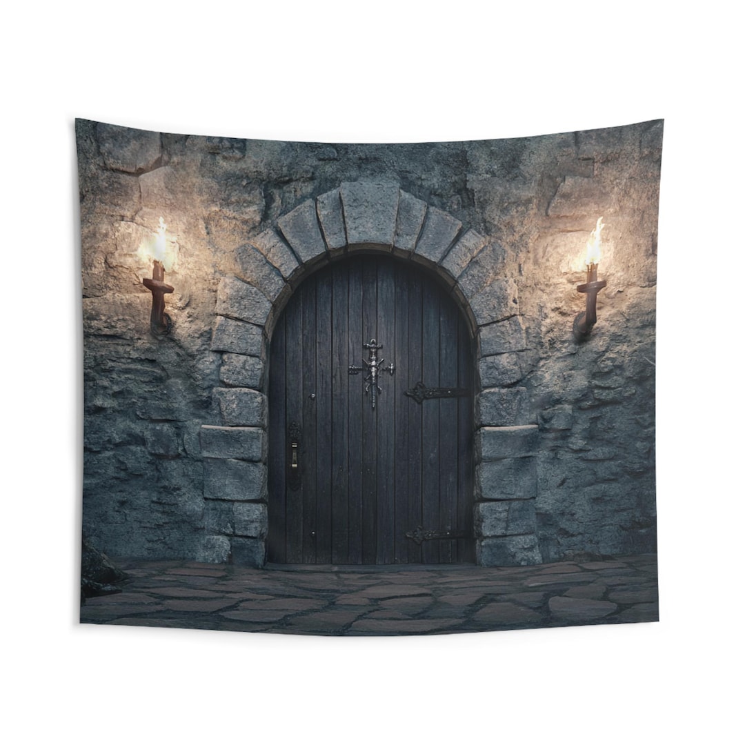 Indoor Castle Wall Tapestry, Wall Hanging for Game Room, Dnd Wall ...