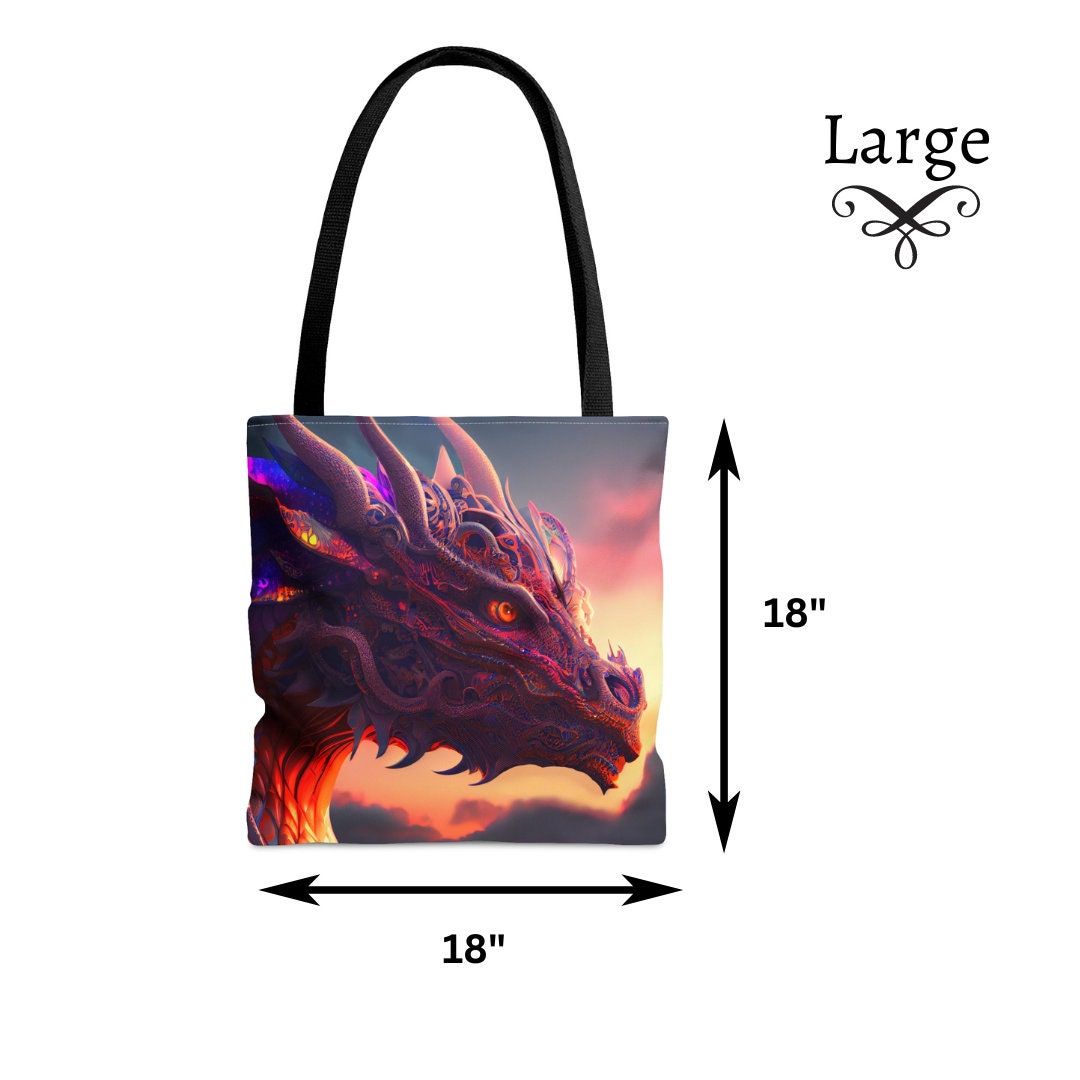 Tote Bag Red Dragon Board Game Tote RPG Accessory Bag Dnd - Etsy