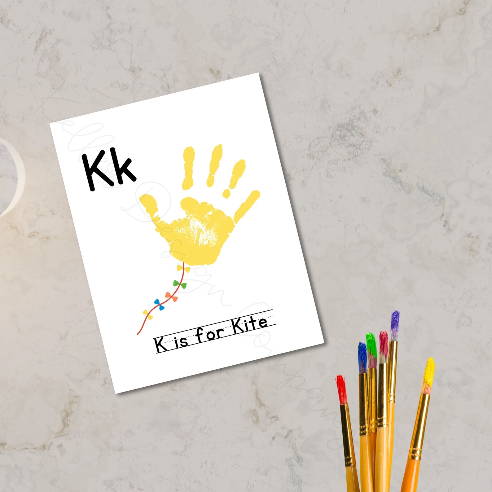 ABC Handprint Craft Digital Download | Preschool/kindergarten Craft ...