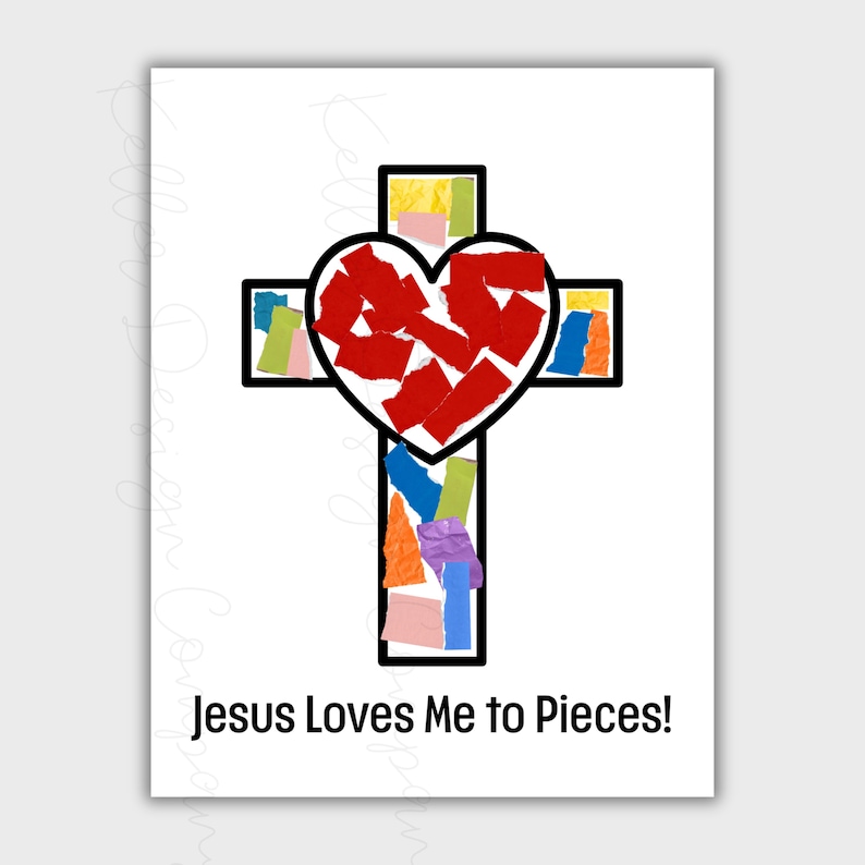 Sunday School Craft | Jesus Loves Me Craft | Nursery School Activity ...