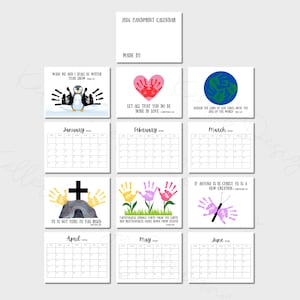 2026 Handprint Calendar PDF Download | Handprint Crafts | Grandparent ...
