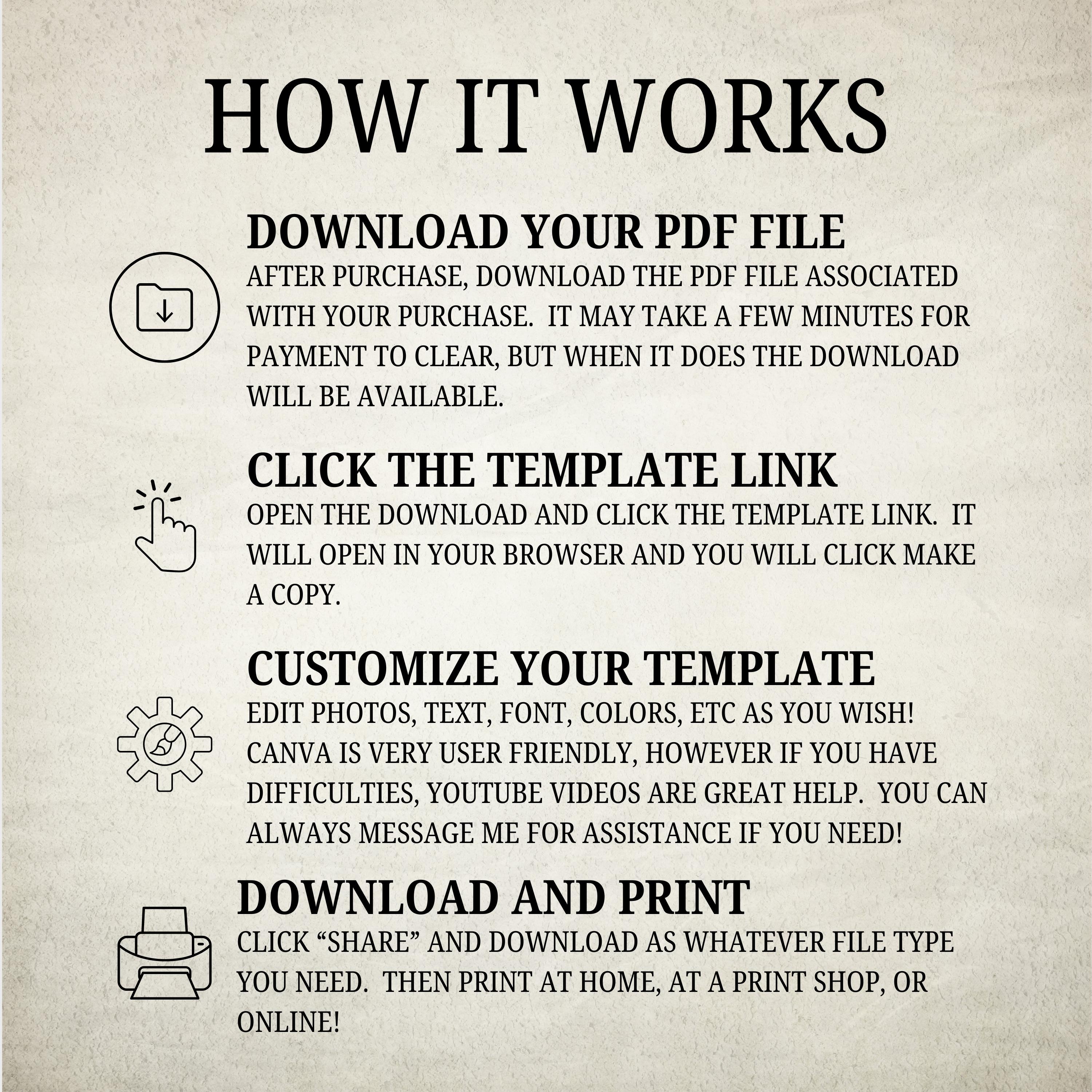 Funeral Evite Template | Simple Memorial Evite Template | Customizable ...