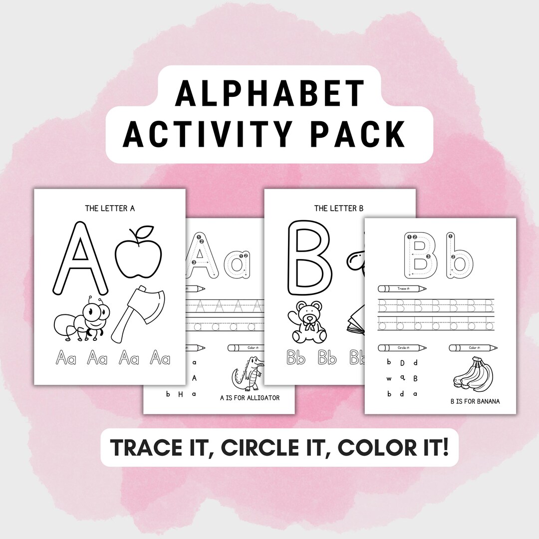 Alphabet Activity Sheets PDF Download | ABC Activity Bundle ...