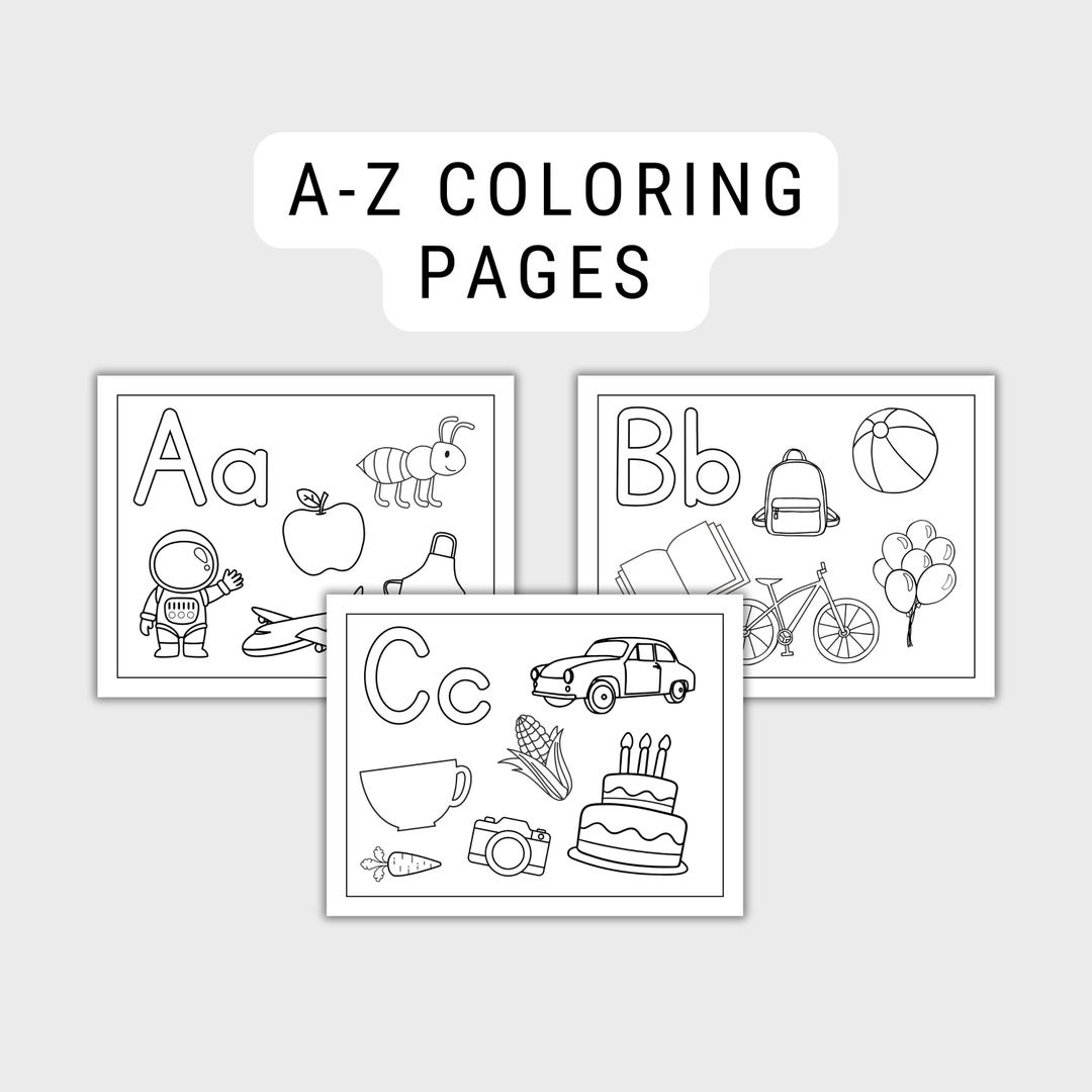 Alphabet Coloring Sheets PDF Download | ABC Activity Coloring ...