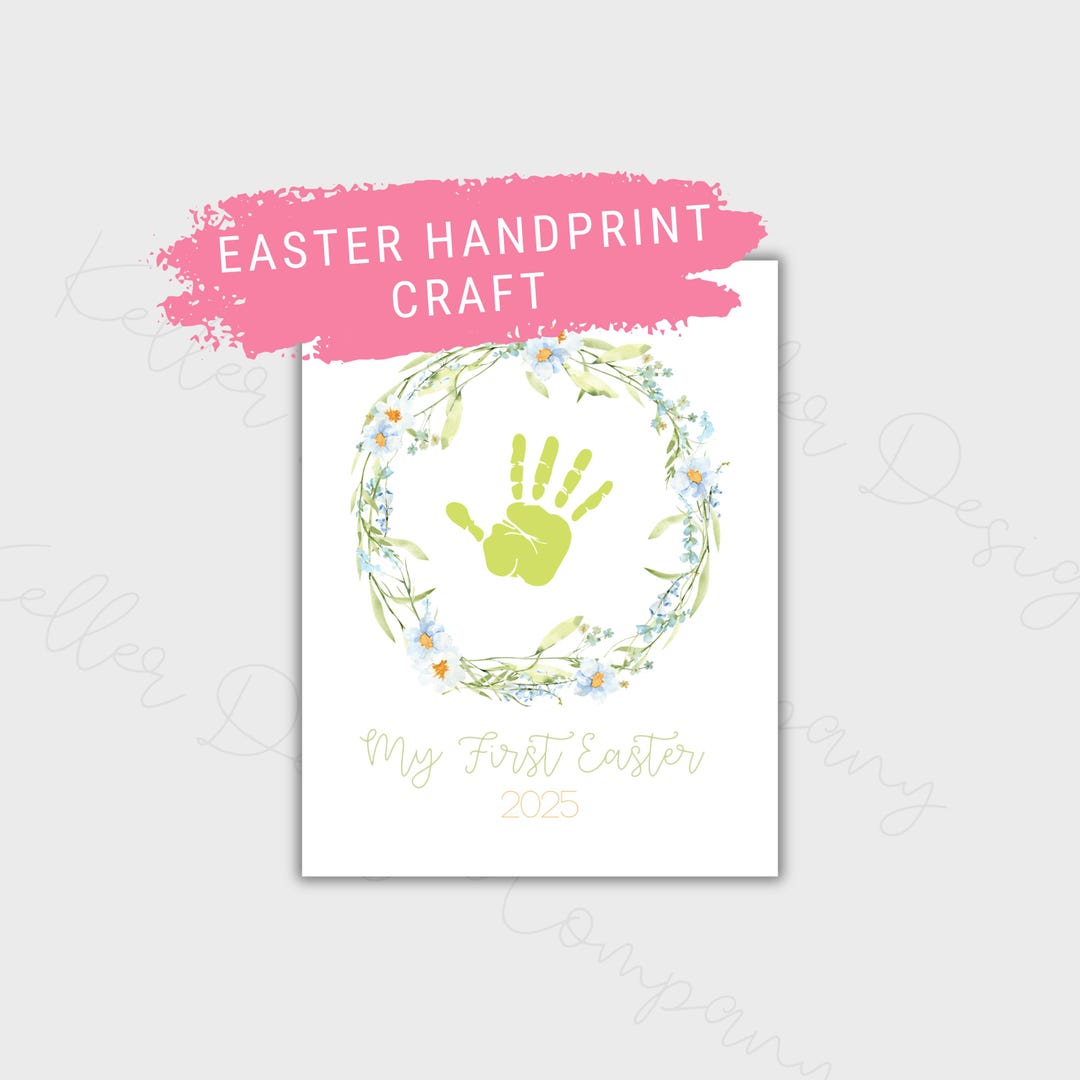 Easter Handprint Craft | My First Easter Activity | Handprint Keepsake ...