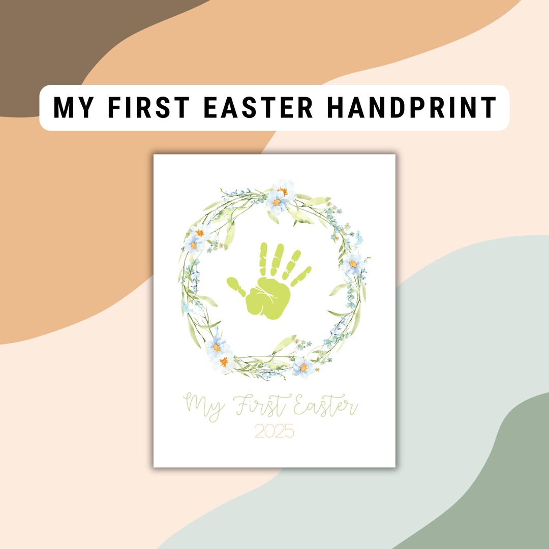 Easter Handprint Craft | My First Easter Activity | Handprint Keepsake ...