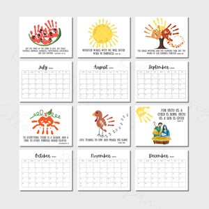 2025 Handprint Calendar PDF Download | Handprint Crafts | Gift for ...