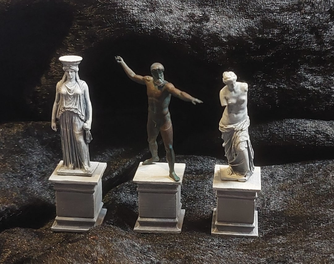 Miniature Greek Statues | Venus De Milo | Artemision Bronze (zeus ...