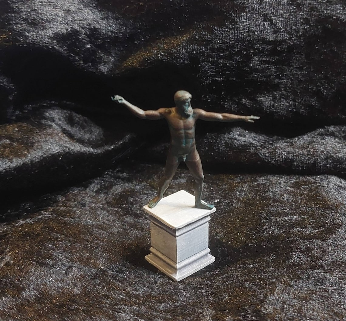 Miniature Greek Statues Venus De Milo Artemision Bronze zeus/poseidon ...