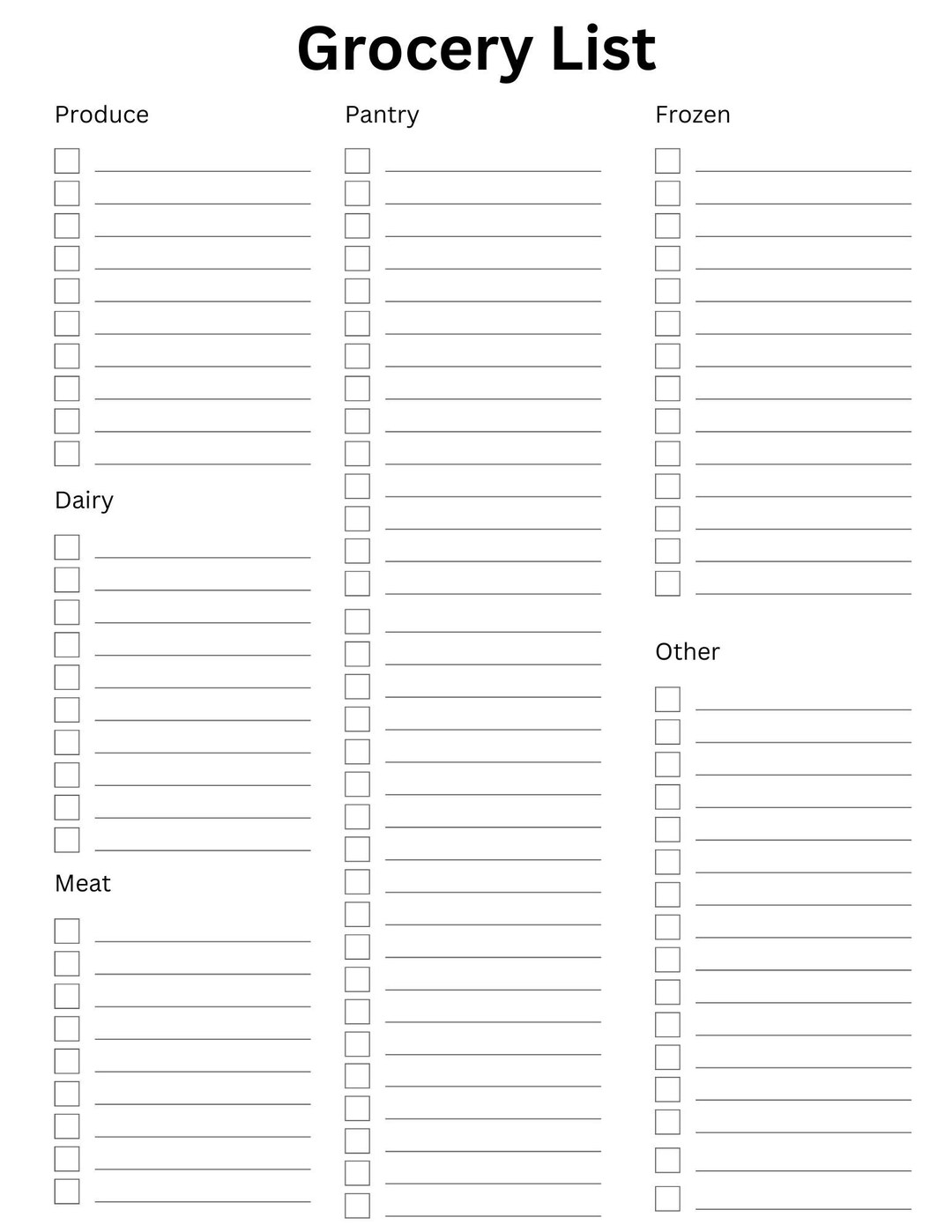 Healthy Habit Bundle (habit Tracker, Grocery List, & Meal Planner ...