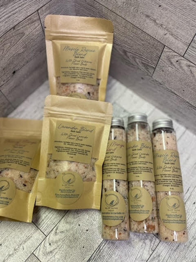 Himalayan Dead Sea Salt Bath Salts, Scented Epsom Salts, Scented With ...