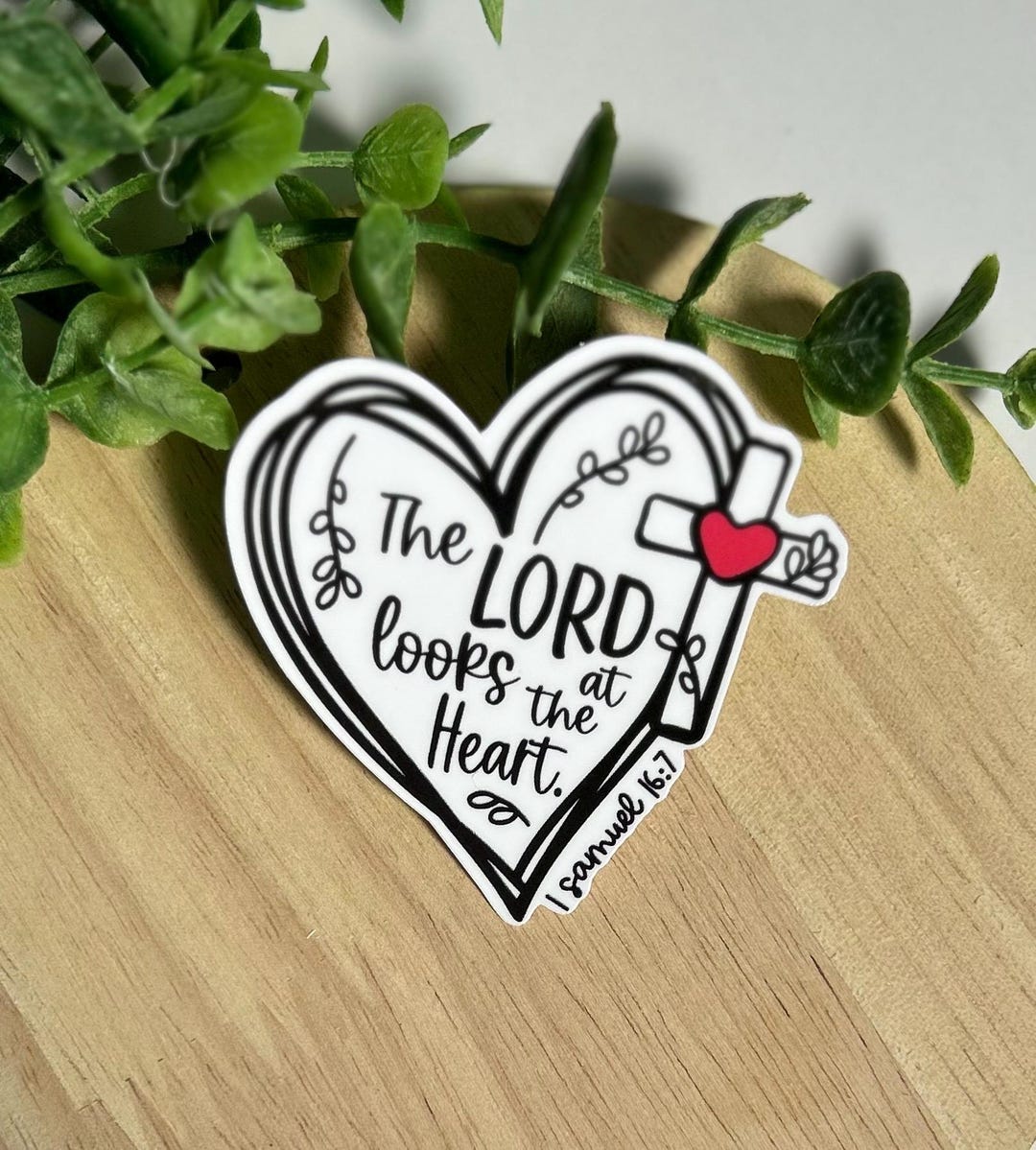 Valentine Stickers, the Lord Looks at the Heart; 1 Samuel 16:7 ...