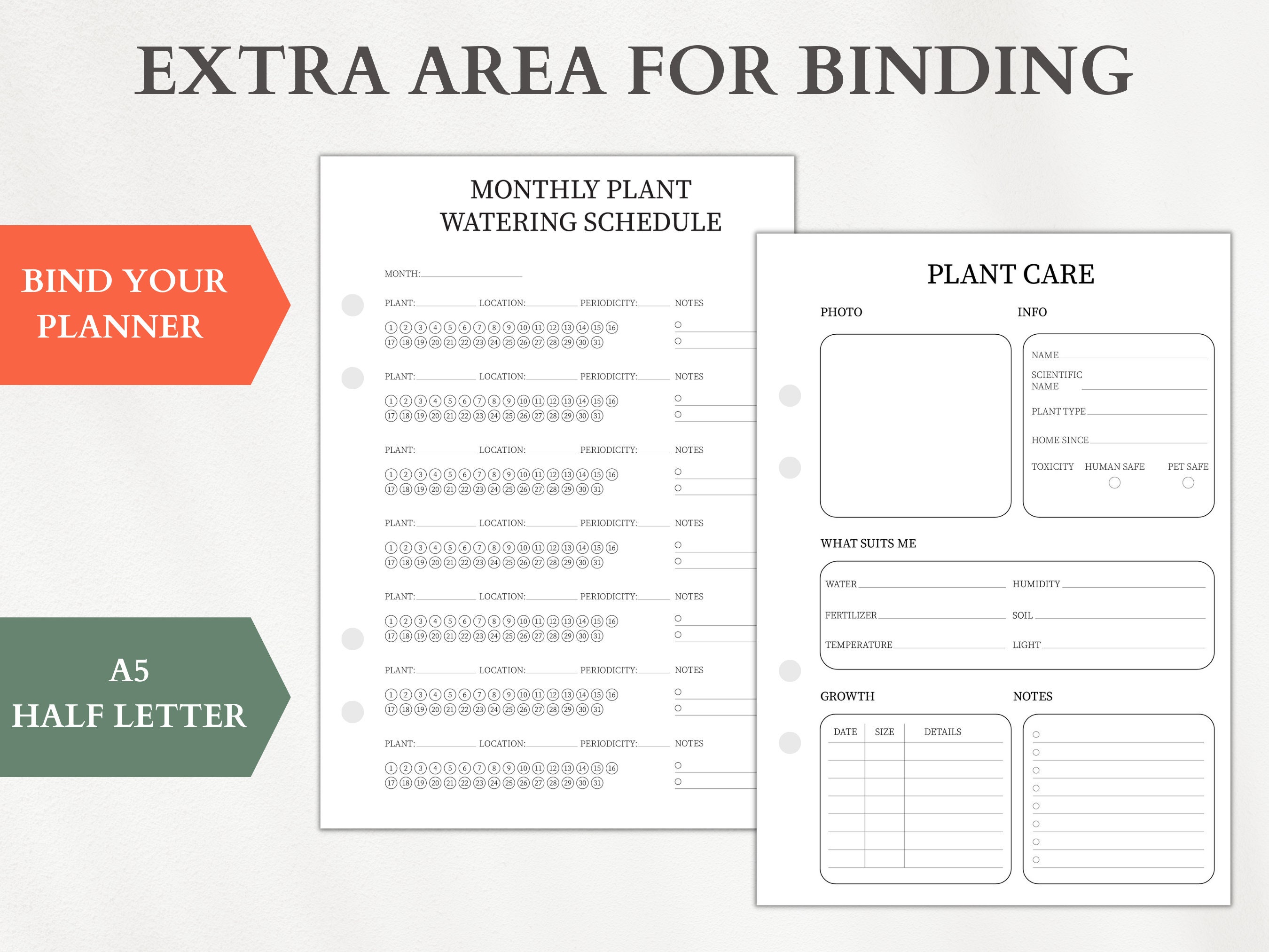 Houseplant Planner, Garden Journal, Digital Plant Planner, Digital ...