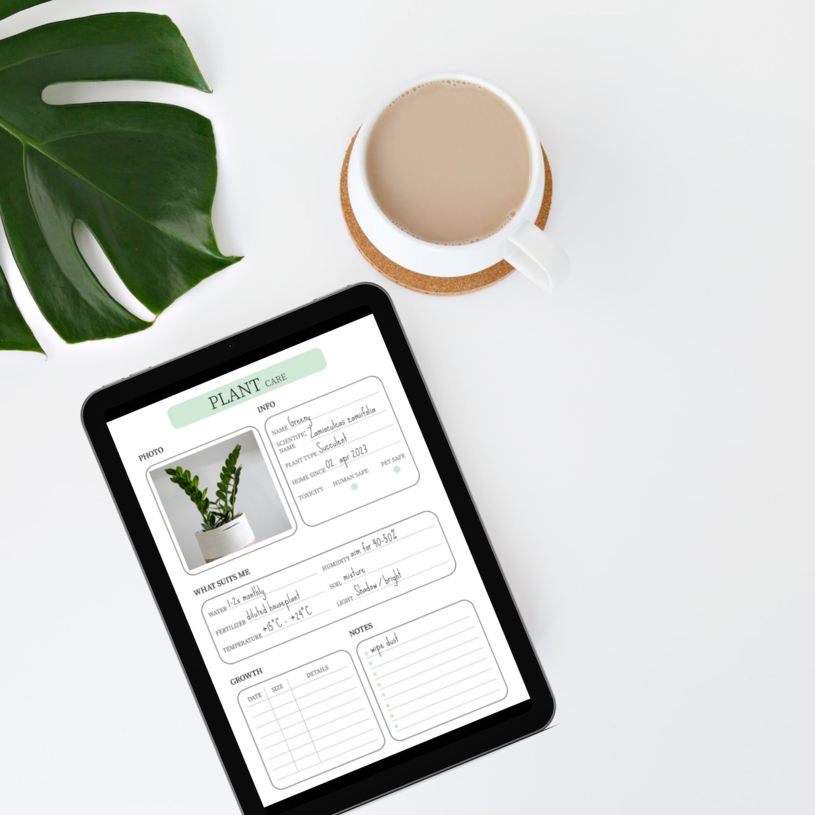 Plant Care Journal, Garden Tracker Diary, Digital Editable Indoor Plant ...
