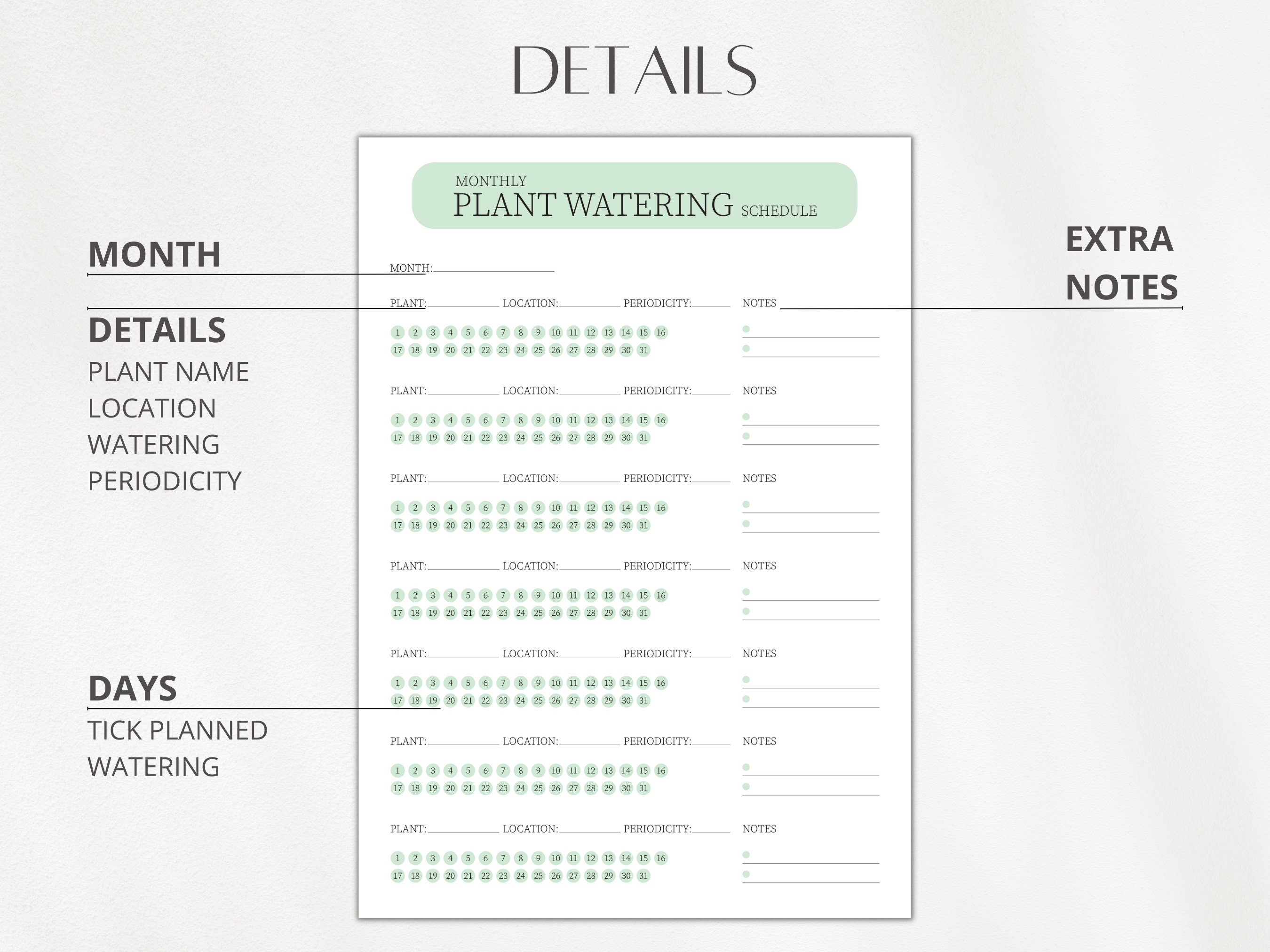 Digital Houseplant Planner Plant Care Bundle Digital Garden - Etsy