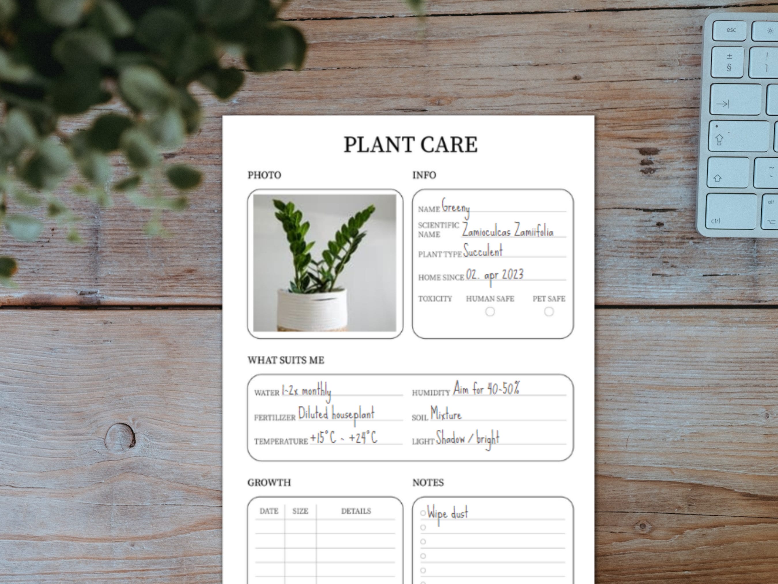 Houseplant Planner, Garden Journal, Digital Plant Planner, Digital ...