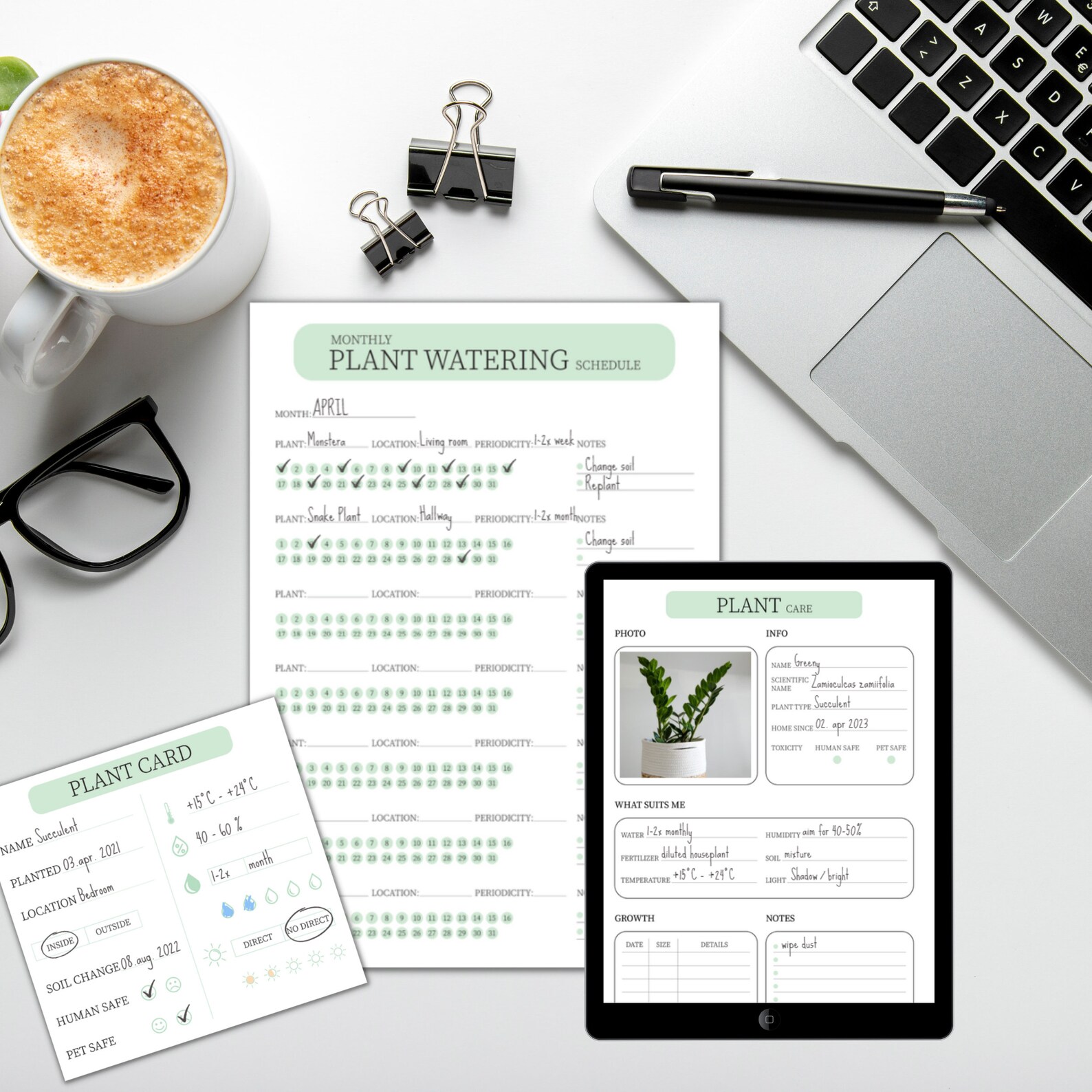 Digital Houseplant Planner, Plant Care Bundle, Digital Garden Journal ...