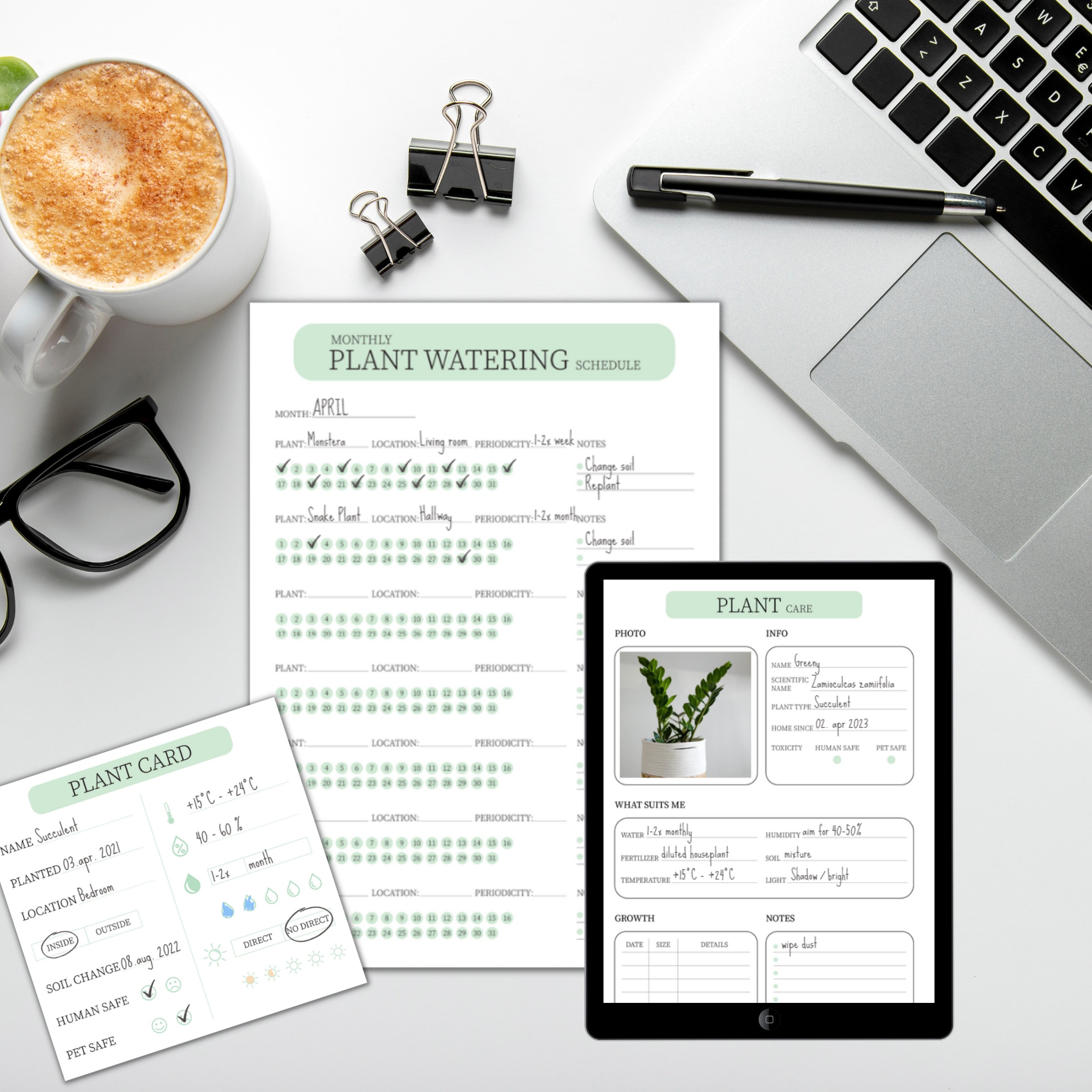 Digital Houseplant Planner, Plant Care Bundle, Digital Garden Journal ...