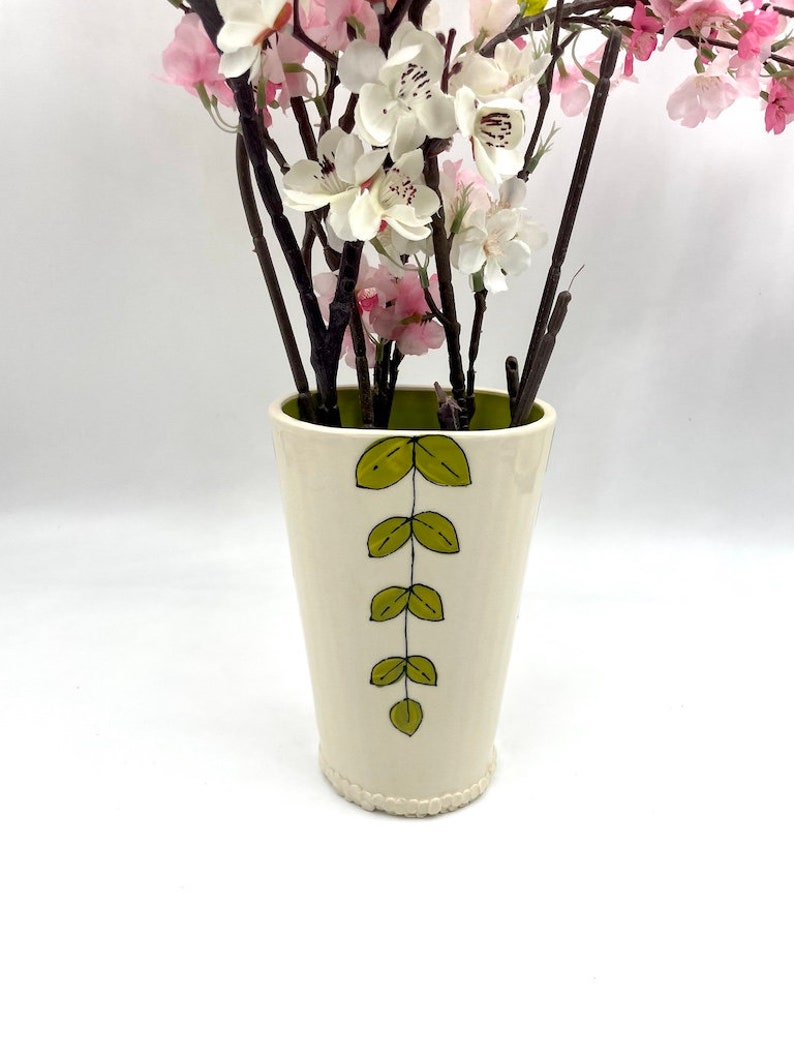 Handmade Flower Vase, Modern Ceramic Vase, Home Decor Vase, Vibrant ...